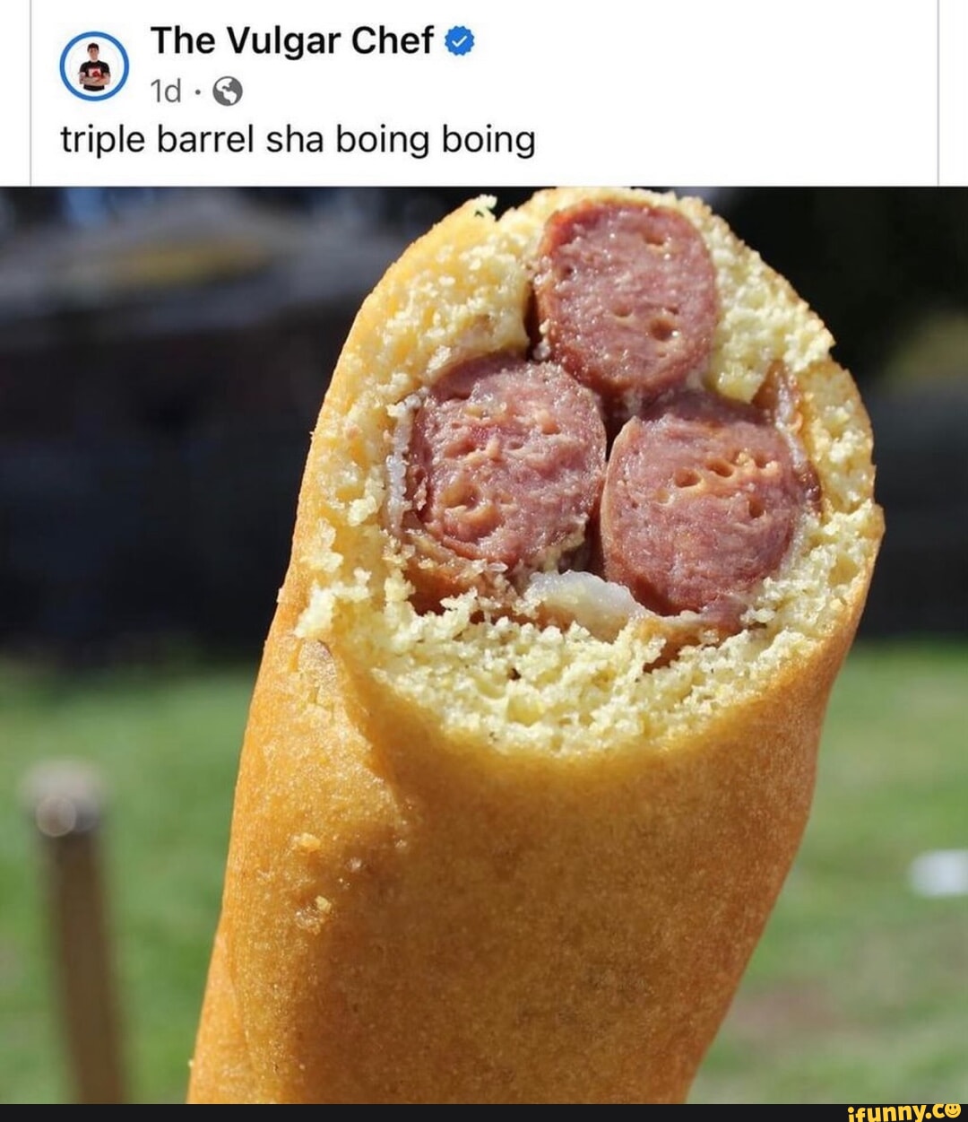 The Vulgar Chef @ id-@ triple barrel sha boing boing - iFunny