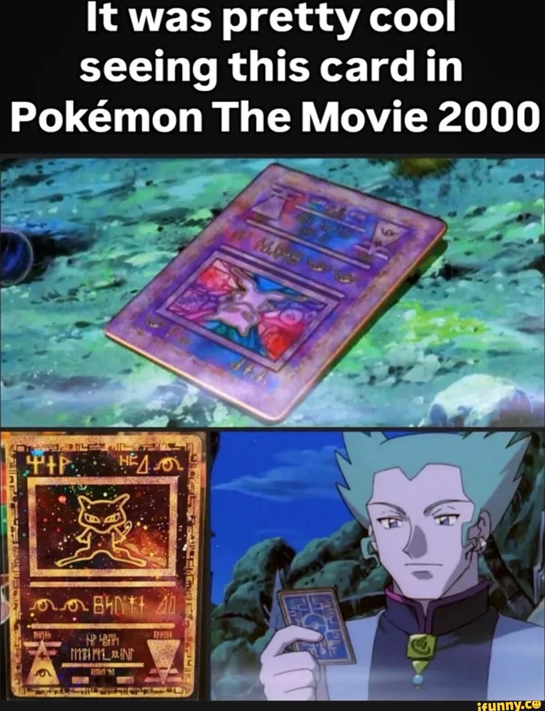 It was pretty cool seeing this card in Pokemon The Movie 2000 - iFunny