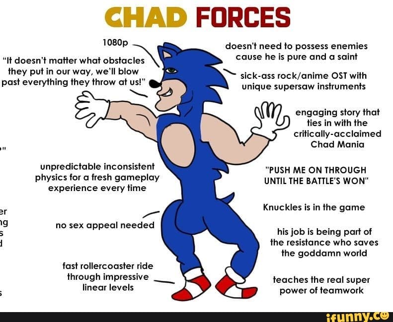 CHAD FORCES 1080p doesn't need to possess enemies "It doesn't matter ...