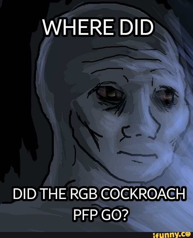 WHERE DID DID THE RGB COCKROACH PFP GO? - iFunny