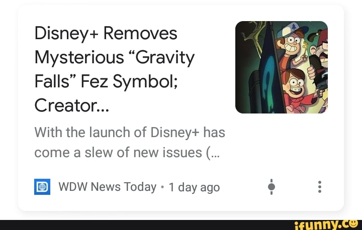 Disney+ Removes Mysterious “Gravity Falls" Fez Symbol; Creator... With ...
