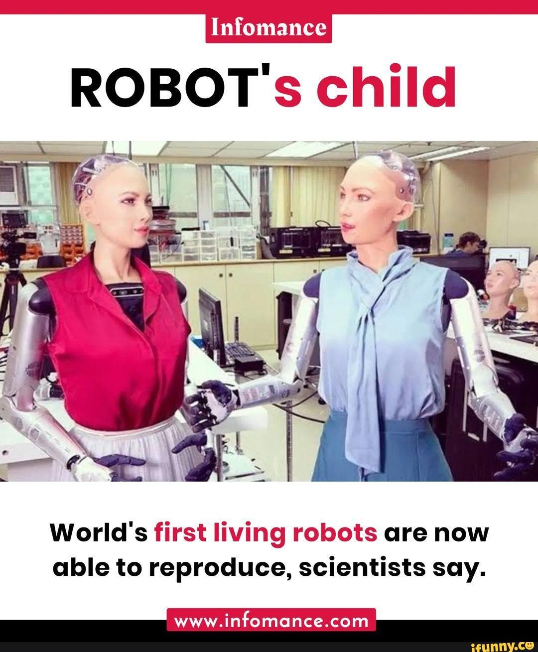 Infomance ROBOT's child World's first living robots are now able to reproduce, scientists say ...