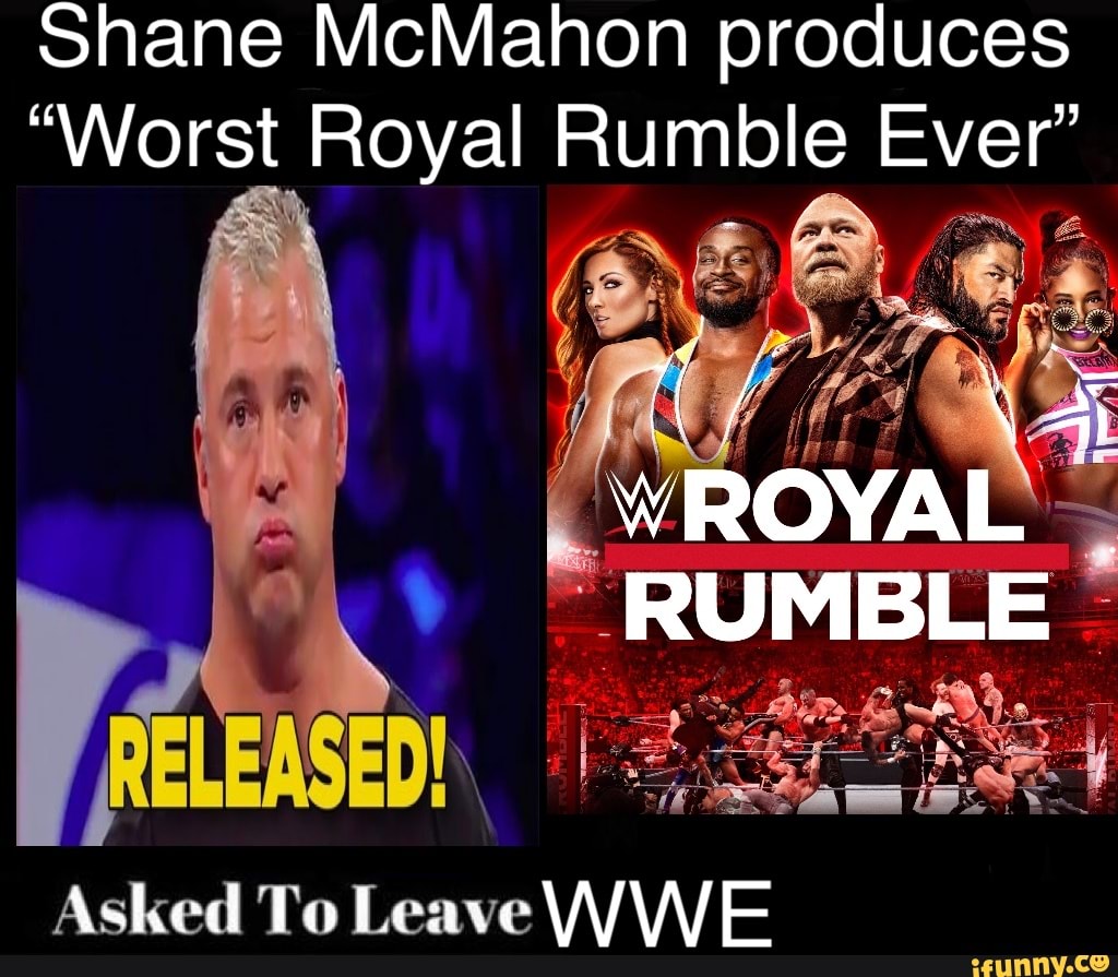 Shane McMahon produces "Worst Royal Rumble Ever" RUMBLE EASE Asked To ...