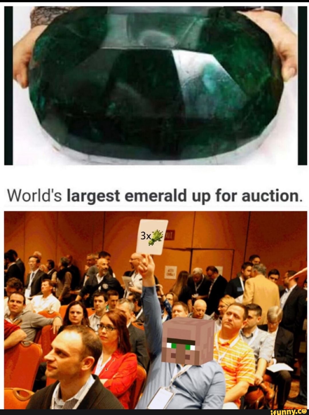World's largest emerald up for auction. - iFunny