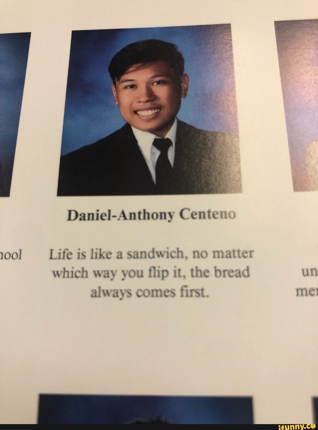 1001 Life is like a sandwich, no matter which way you flip it, the ...