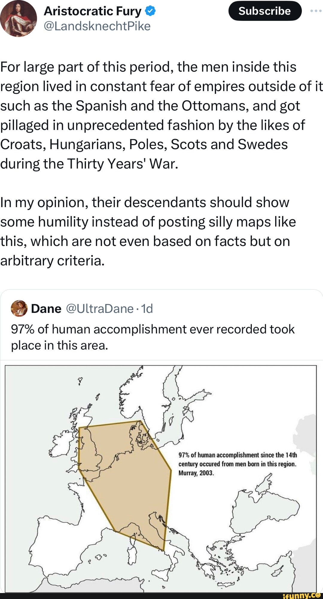 Aristocratic Fury @LandsknechtPike For large part of this period, the ...