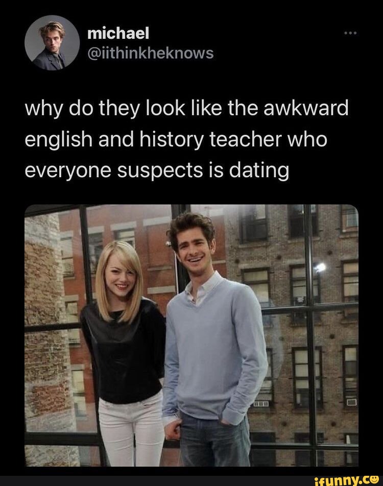 Michael @iithinkheknows why do they look like the awkward english and ...