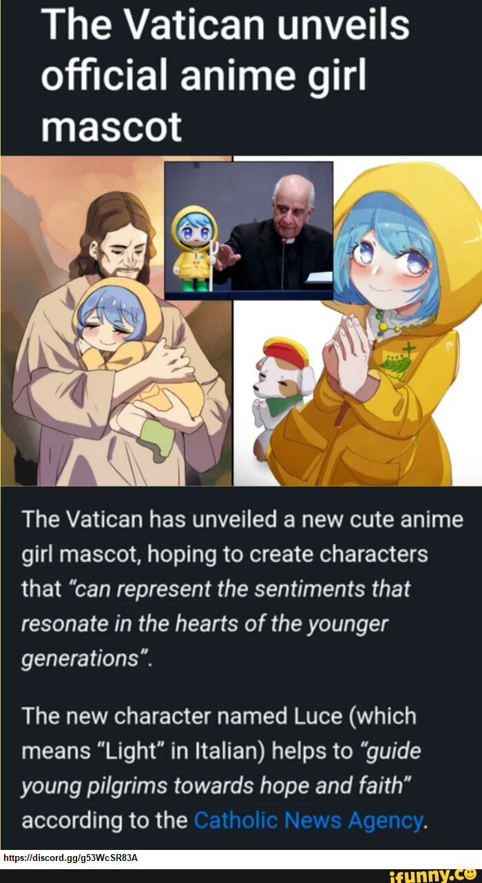 The Vatican unveils official anime girl mascot The Vatican has unveiled ...