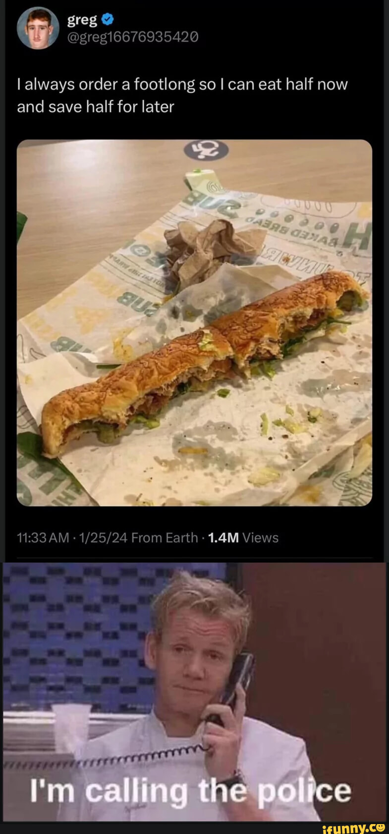 Footlong memes. Best Collection of funny Footlong pictures on iFunny