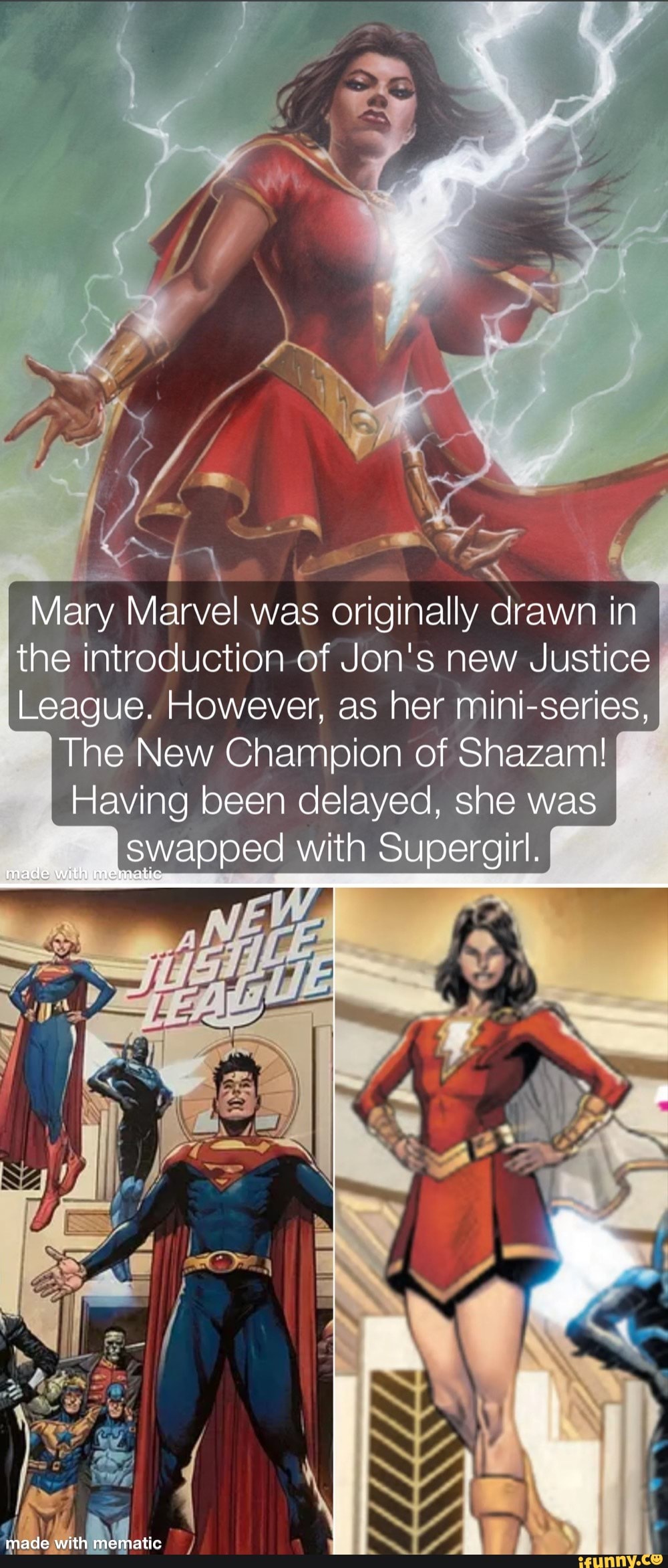 Mary Marvel was originally drawn in the introduction of Jon's new ...