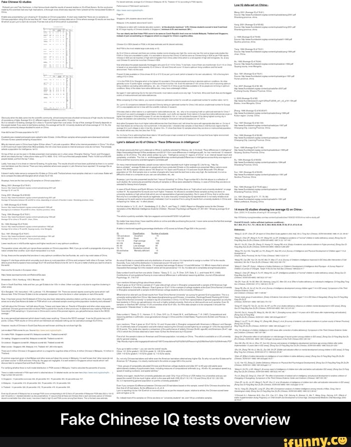 Fake Chinese IQ tests overview - Fake Chinese IQ tests overview - iFunny