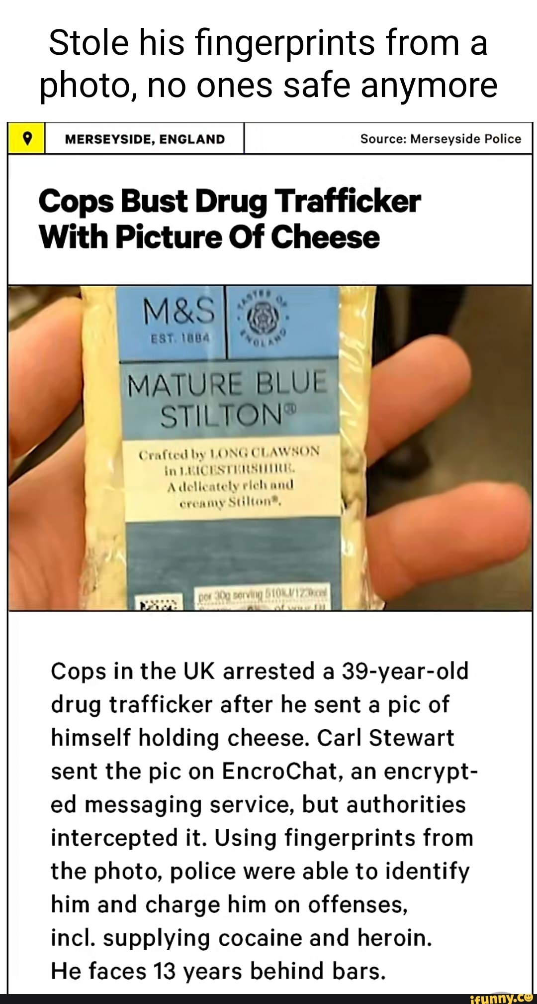 Stole his fingerprints from a photo, no ones safe anymore MERSEYSIDE ...