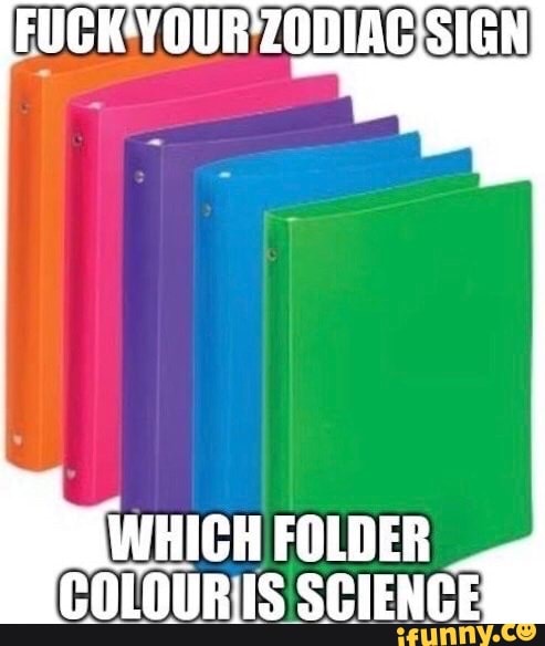 FOLDER COLOURIS SCIENCE - iFunny