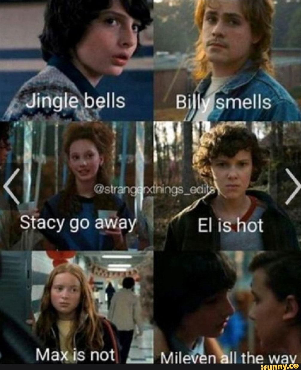 Jingle bells Bilh Smells Stacy go awa El is Max IS I Milewan all the ...