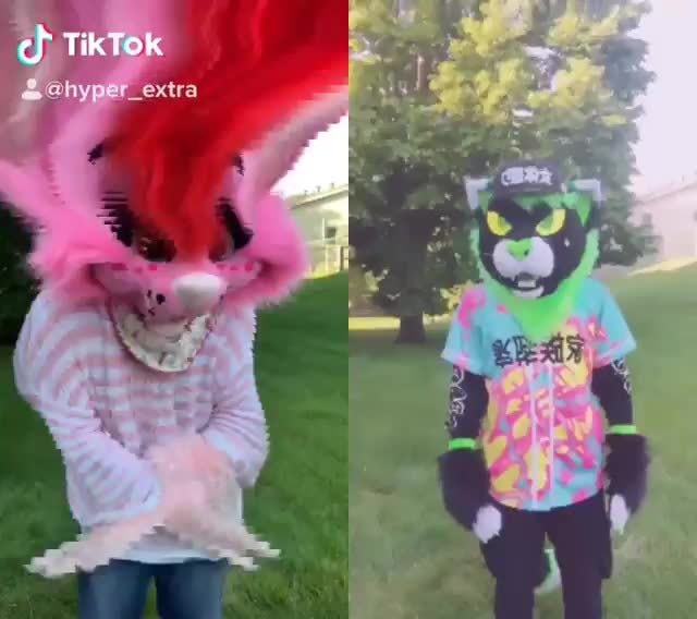 Hyper Extra on Instagram: “Trippy fursuit Friday with - )
