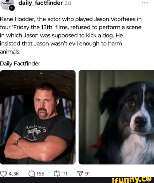 Dally_tact Kane Hodder, the actor who played Jason Voorhees in four ...