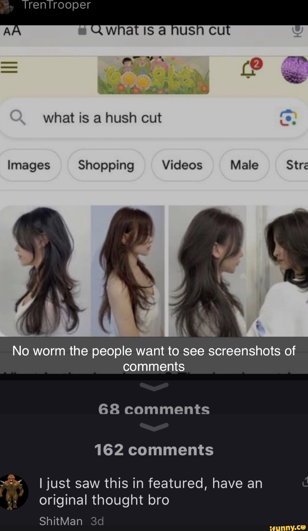 Trenlrooper AA Qwnat is a hush Cu what is a hush cut Images Shopping ...