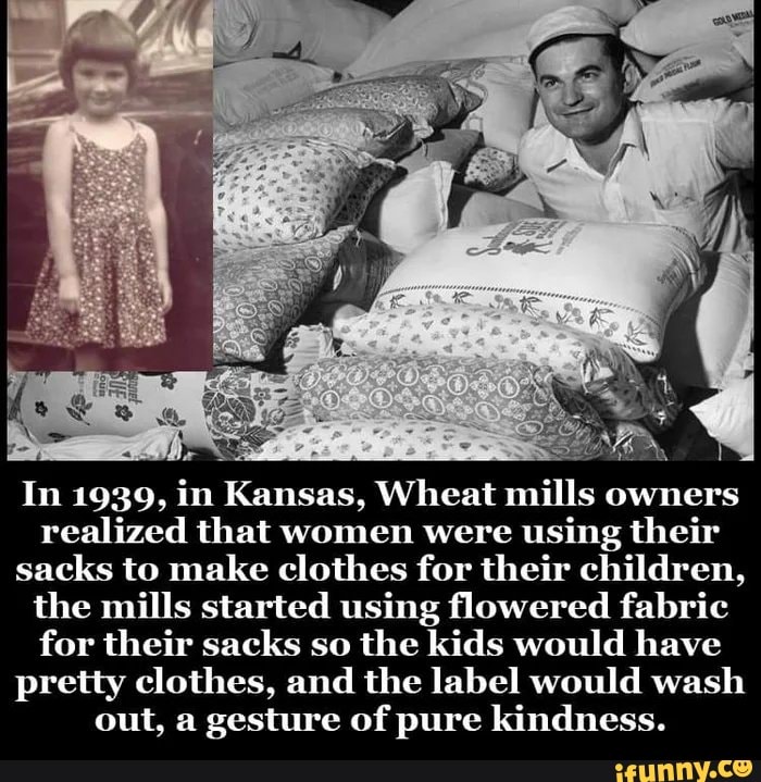 Flowered Wheat Sacks