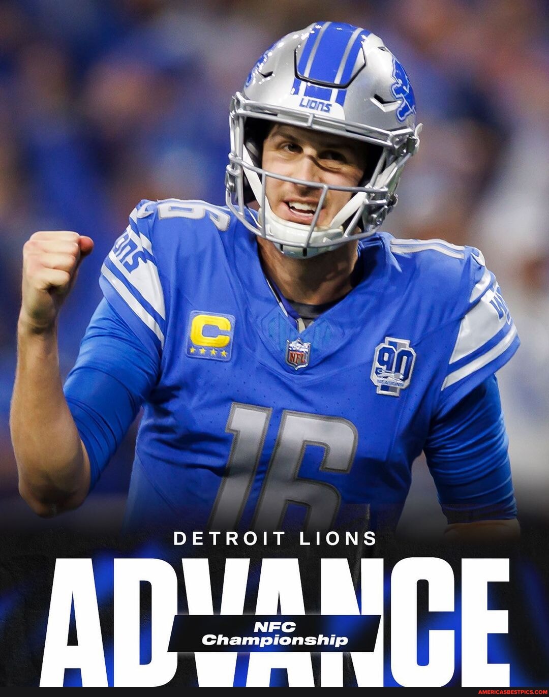 Detroit stand up 👏 This is the first time the Lions will play in the ...