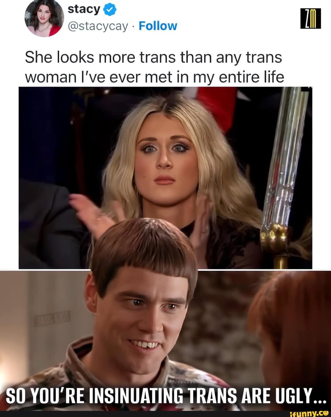 Stacy She looks more trans than any trans woman I've ever met in my ...