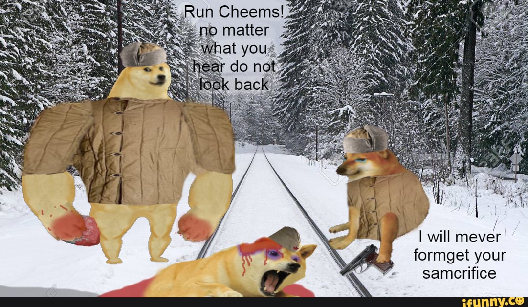 Cheems escapes the gulag with the help of strong doge - iFunny