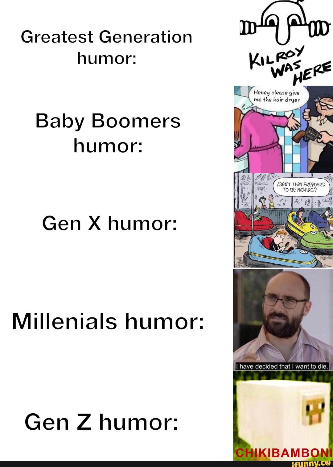 Greatest Generation humor: Baby Boomers humor: Gen Z humor: Gen X humor ...