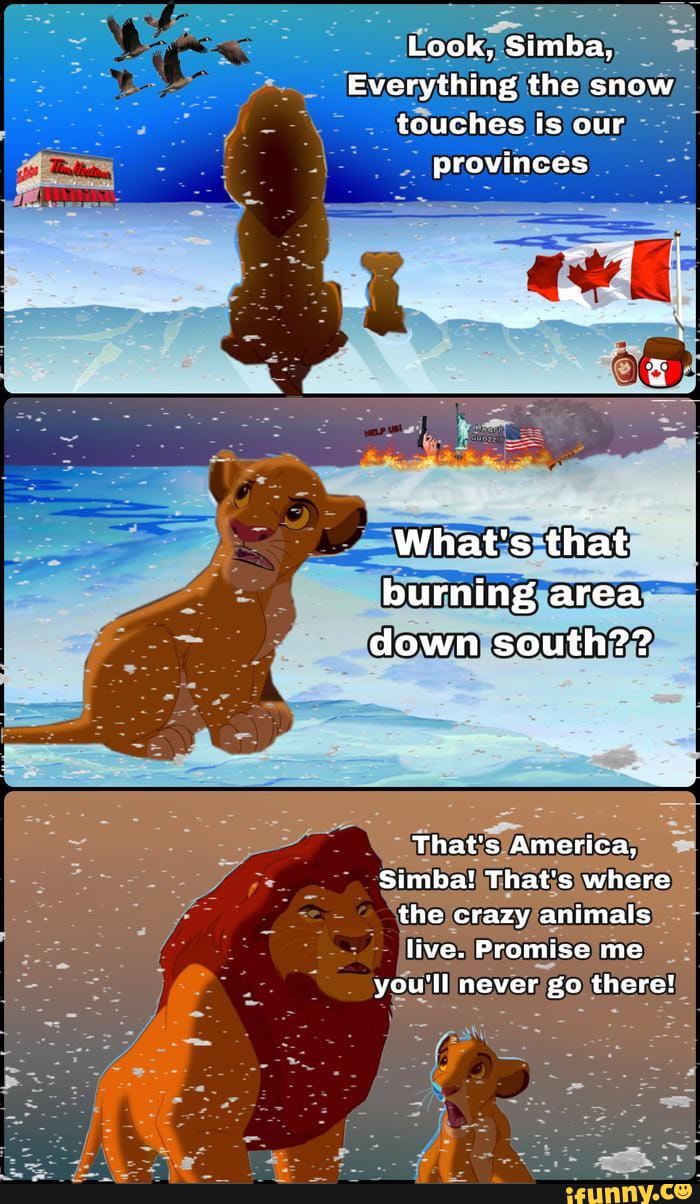 Look, Simba, Everything the snow touches is our provinces What's that ...