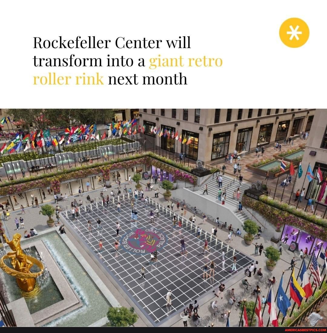 Rockefeller Center will transform into a giant retro roller rink next ...
