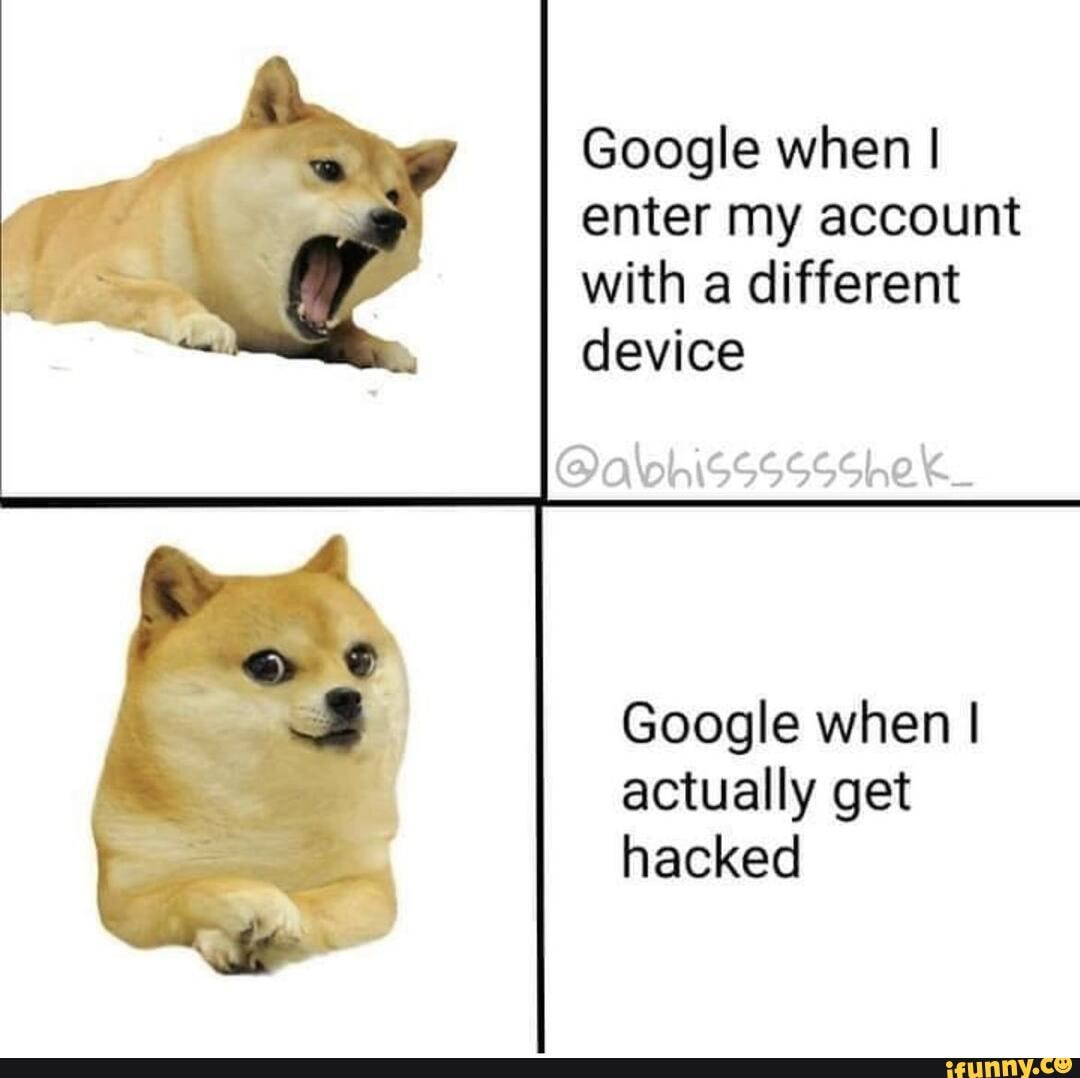 Google - Google when I enter my account with a different device Dat ...