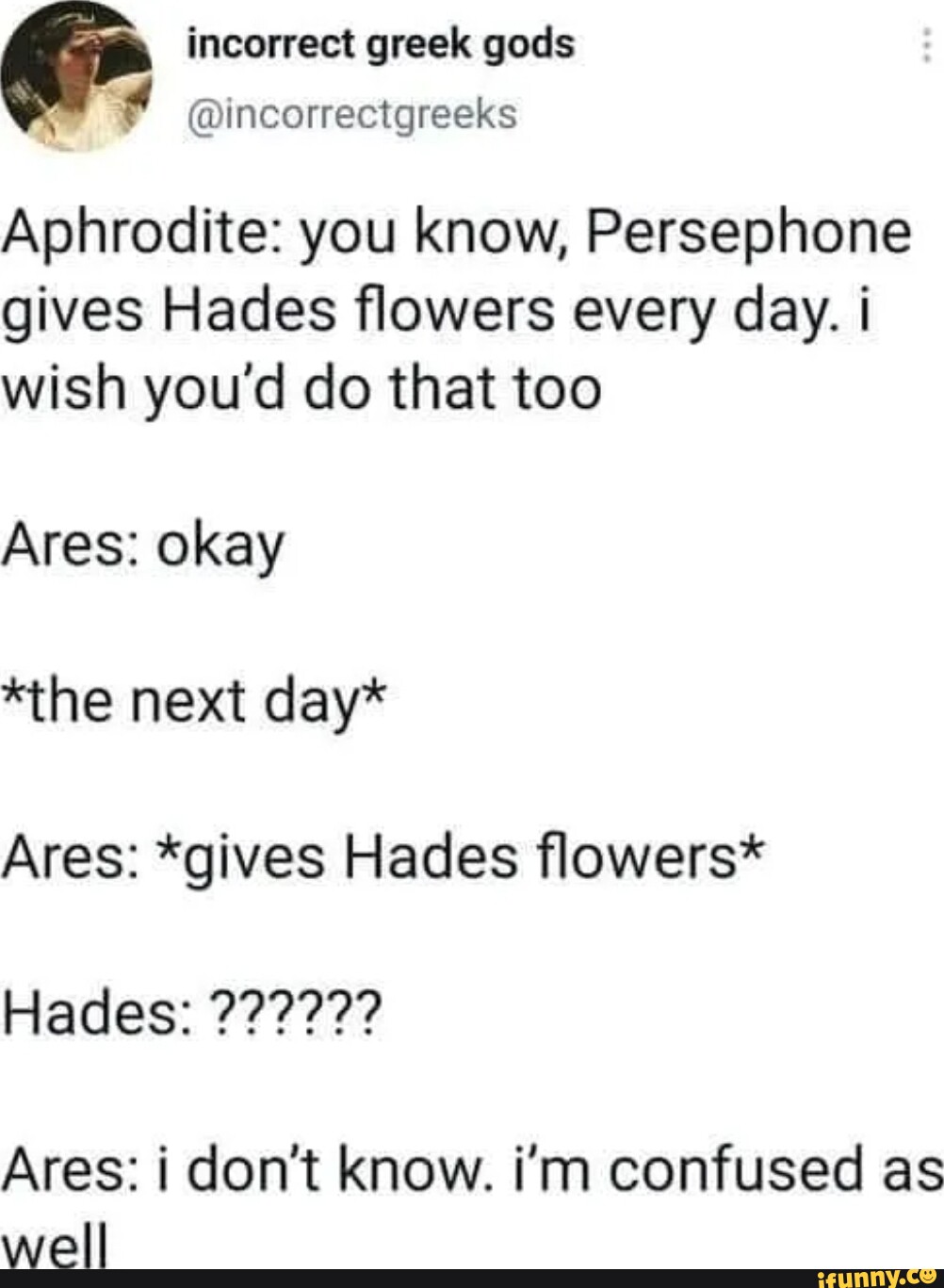 Persephone memes. Best Collection of funny Persephone pictures on iFunny