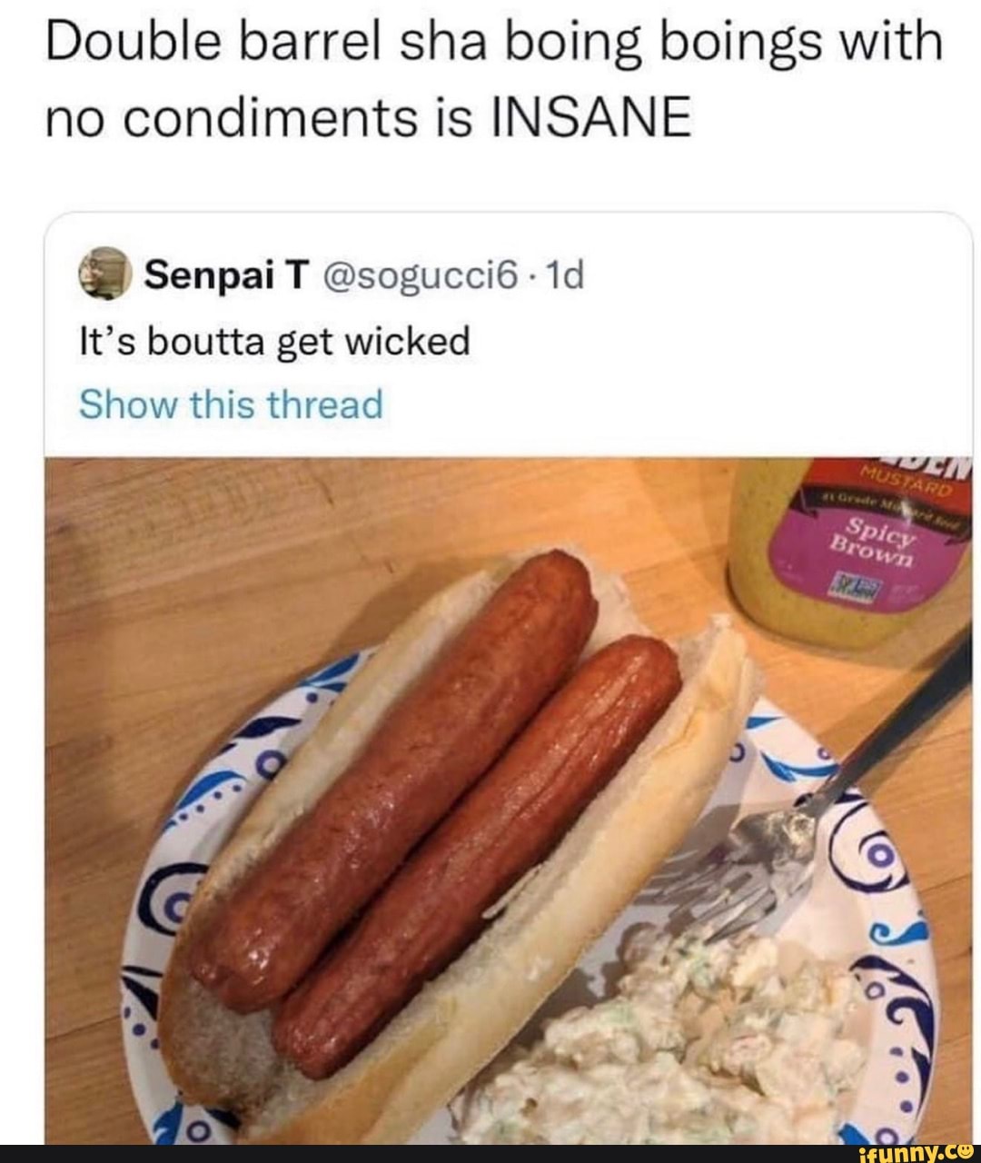 Double barrel sha boing boings with no condiments is INSANE Senpai T ...