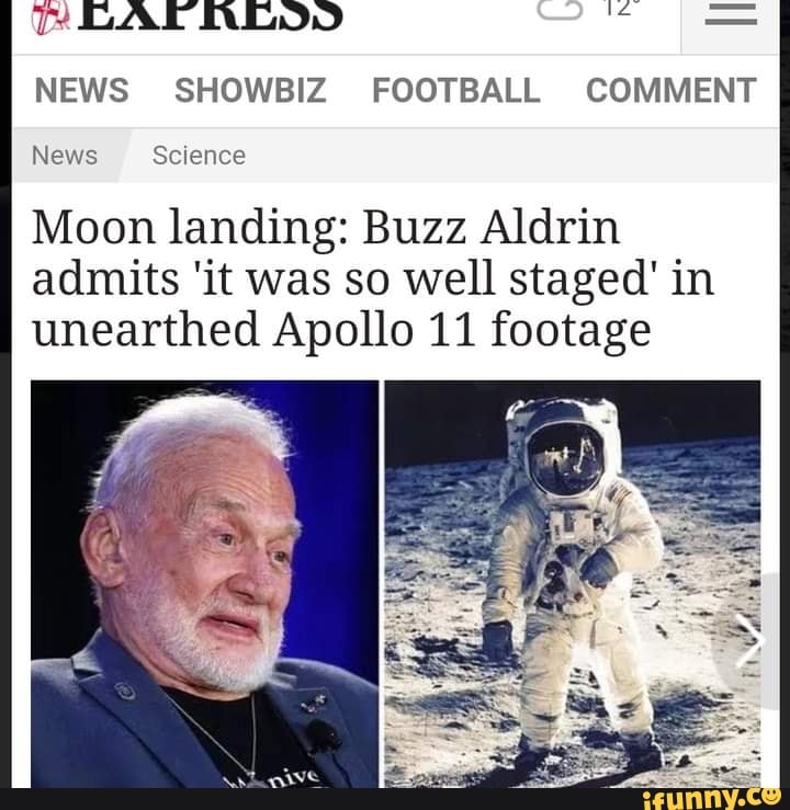 REAL NESS NEWS SHOWBIZ FOOTBALL COMMENT News Science Moon landing: Buzz ...
