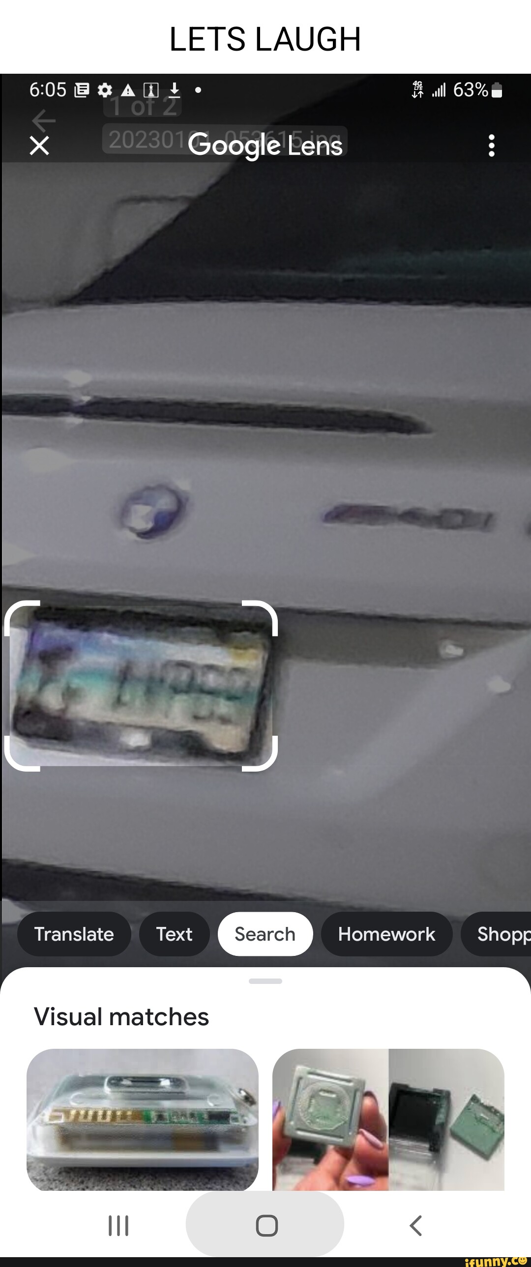 LETS LAUGH all Google Lens Translate Text Homework Shopr Visual matches ...