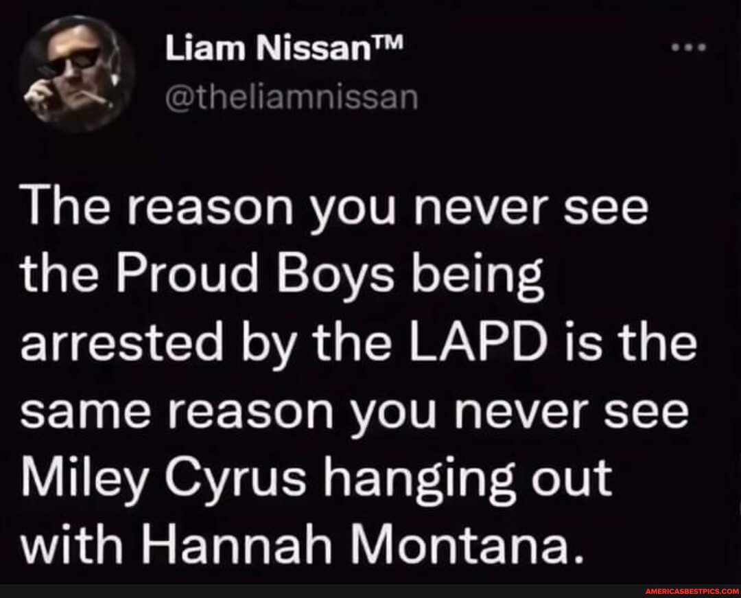 Liam Nissan @the iamn'ssan The reason you never see the Proud Boys ...