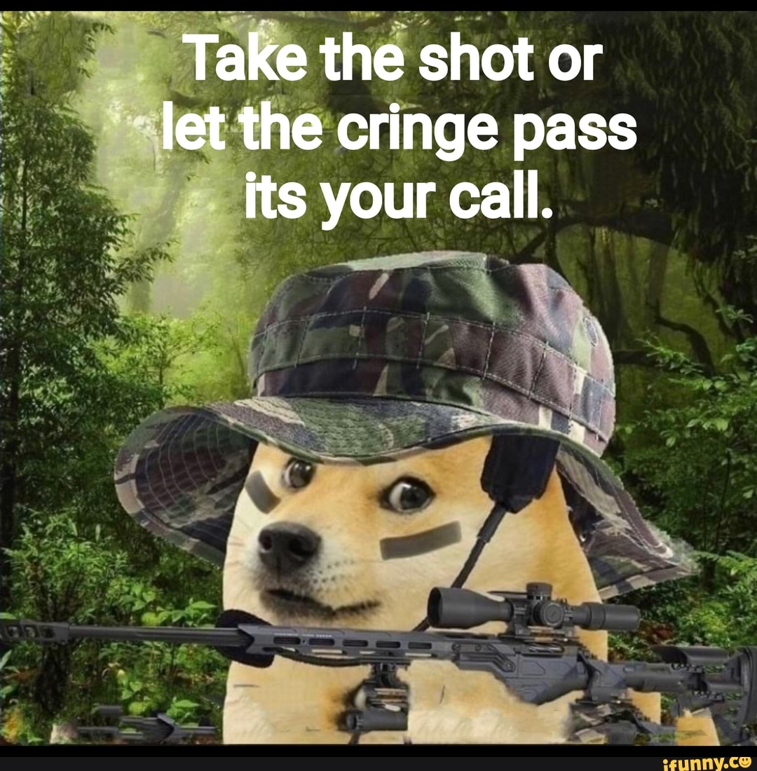 Take the shot or let the cringe pass its your call. - iFunny