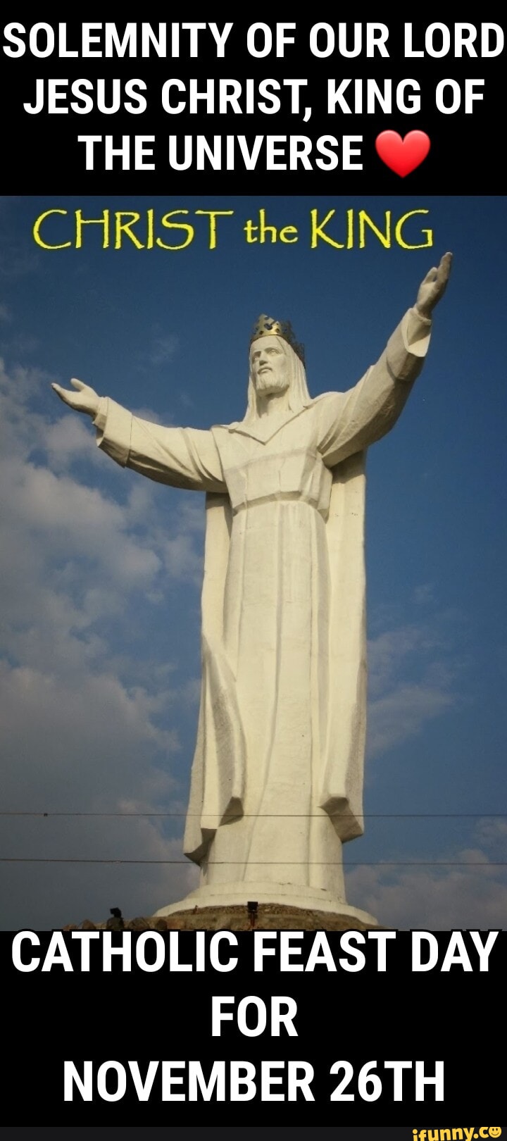 SOLEMNITY OF OUR LORD JESUS CHRIST, KING OF THE UNIVERSE CHRIST the ...