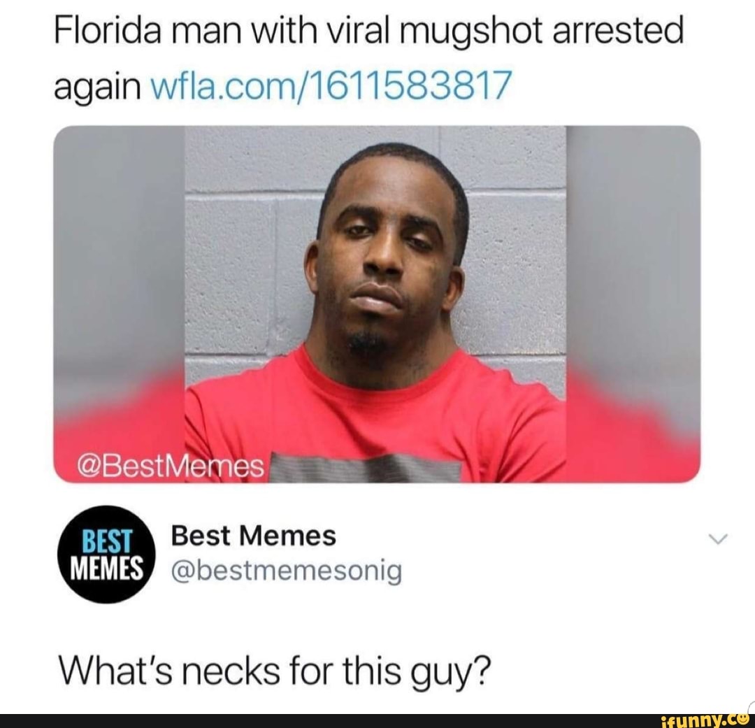 Florida man with viral mugshot arrested aqain Wfla.com/1611583817 - iFunny