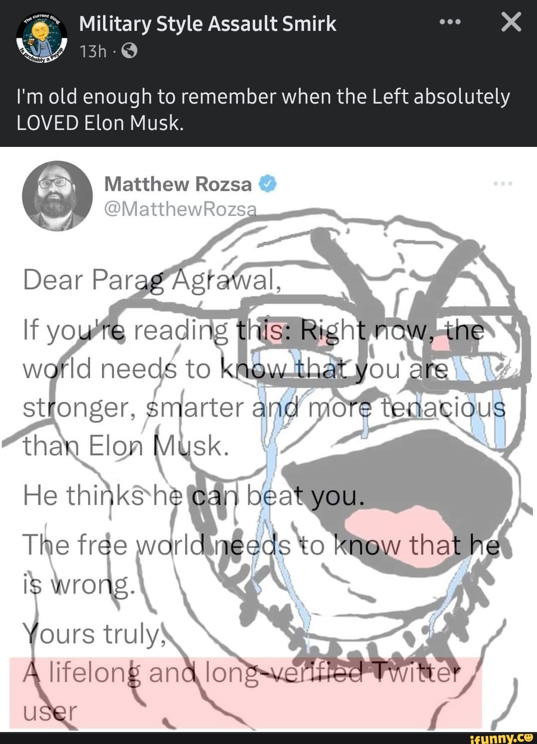 Military Style Assault Smirk I'm old enough to remember when the Left ...