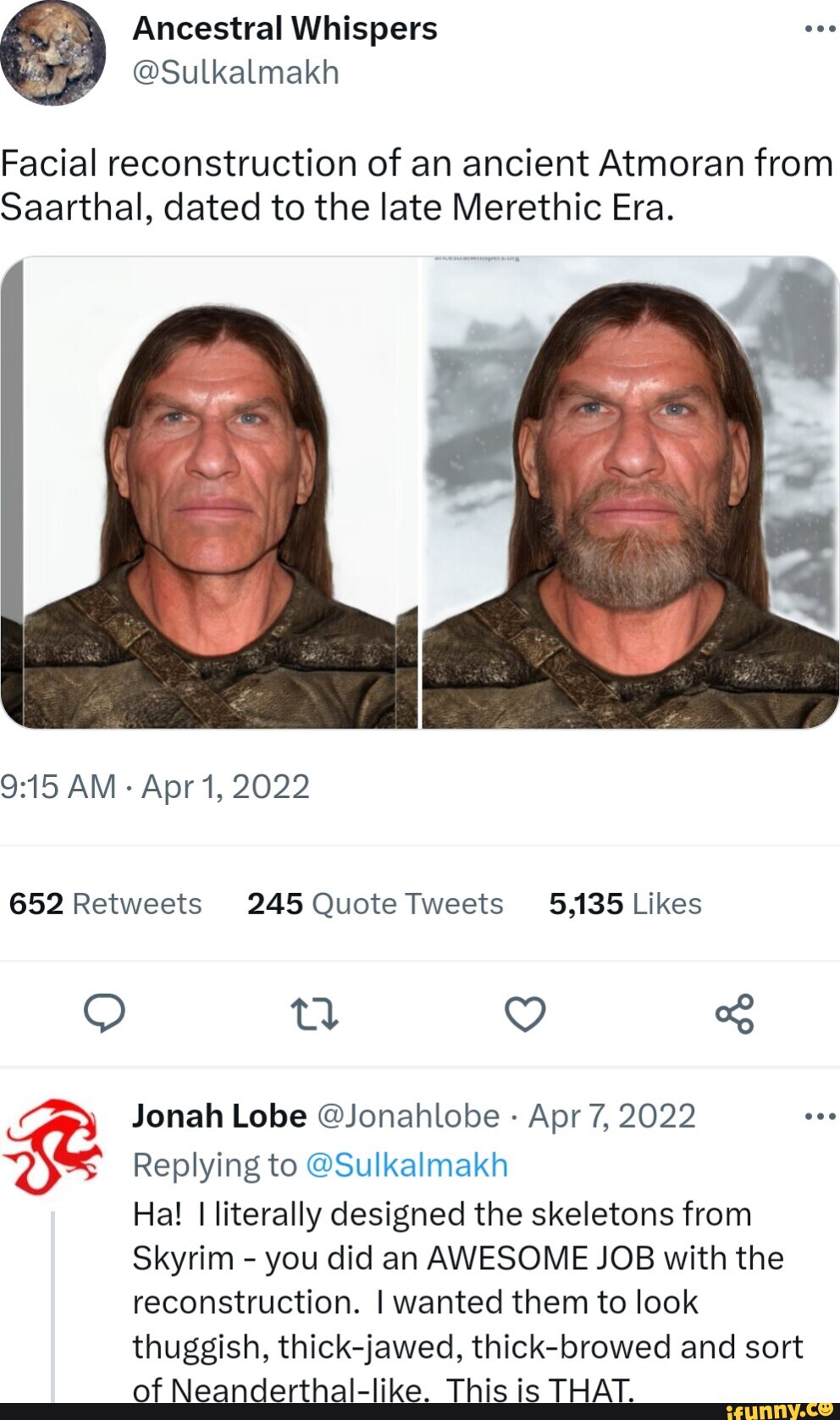 Facial reconstruction of an ancient Atmoran from Saarthal, dated to the ...