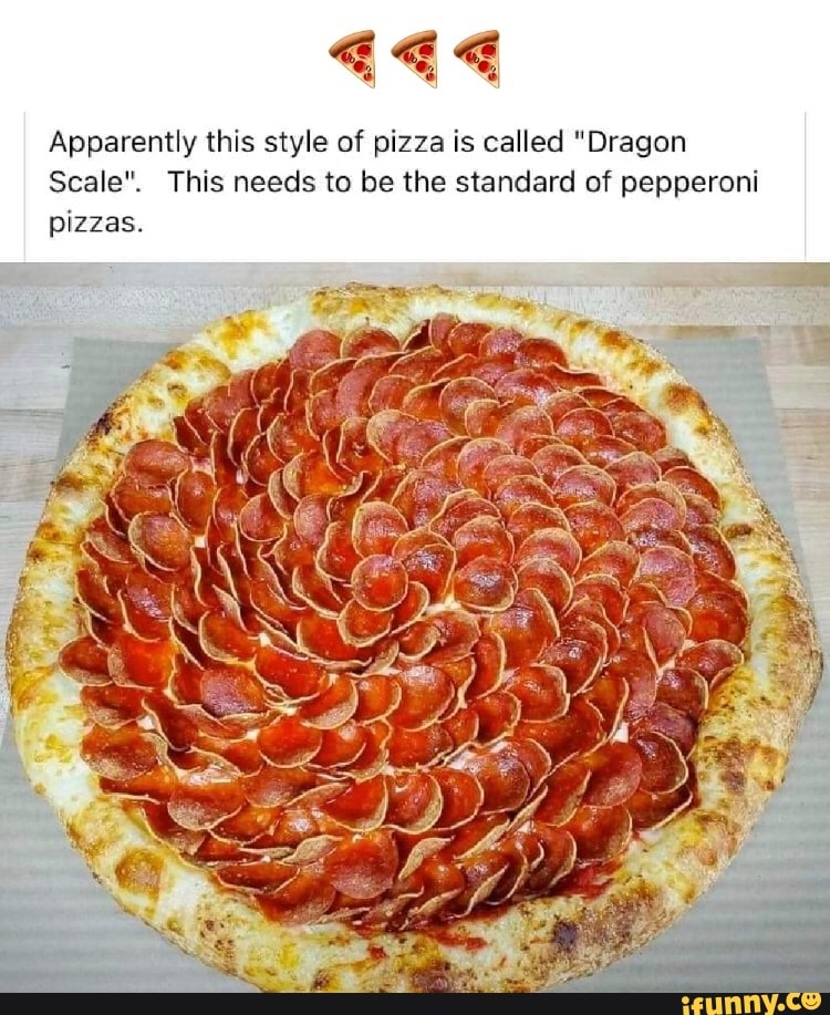 Apparently this style of pizza is called "Dragon Scale". This needs to ...
