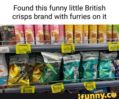 Found this funny little British crisps brand with furries on it - iFunny