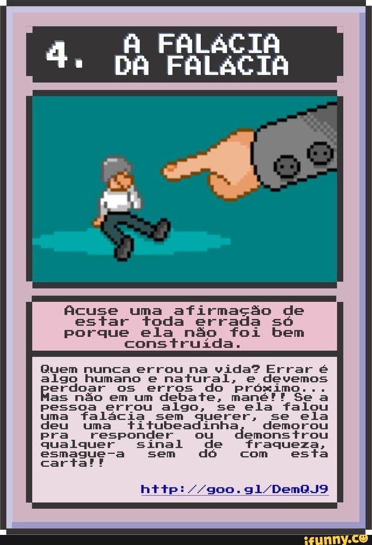 Falacia memes. Best Collection of funny Falacia pictures on iFunny Brazil