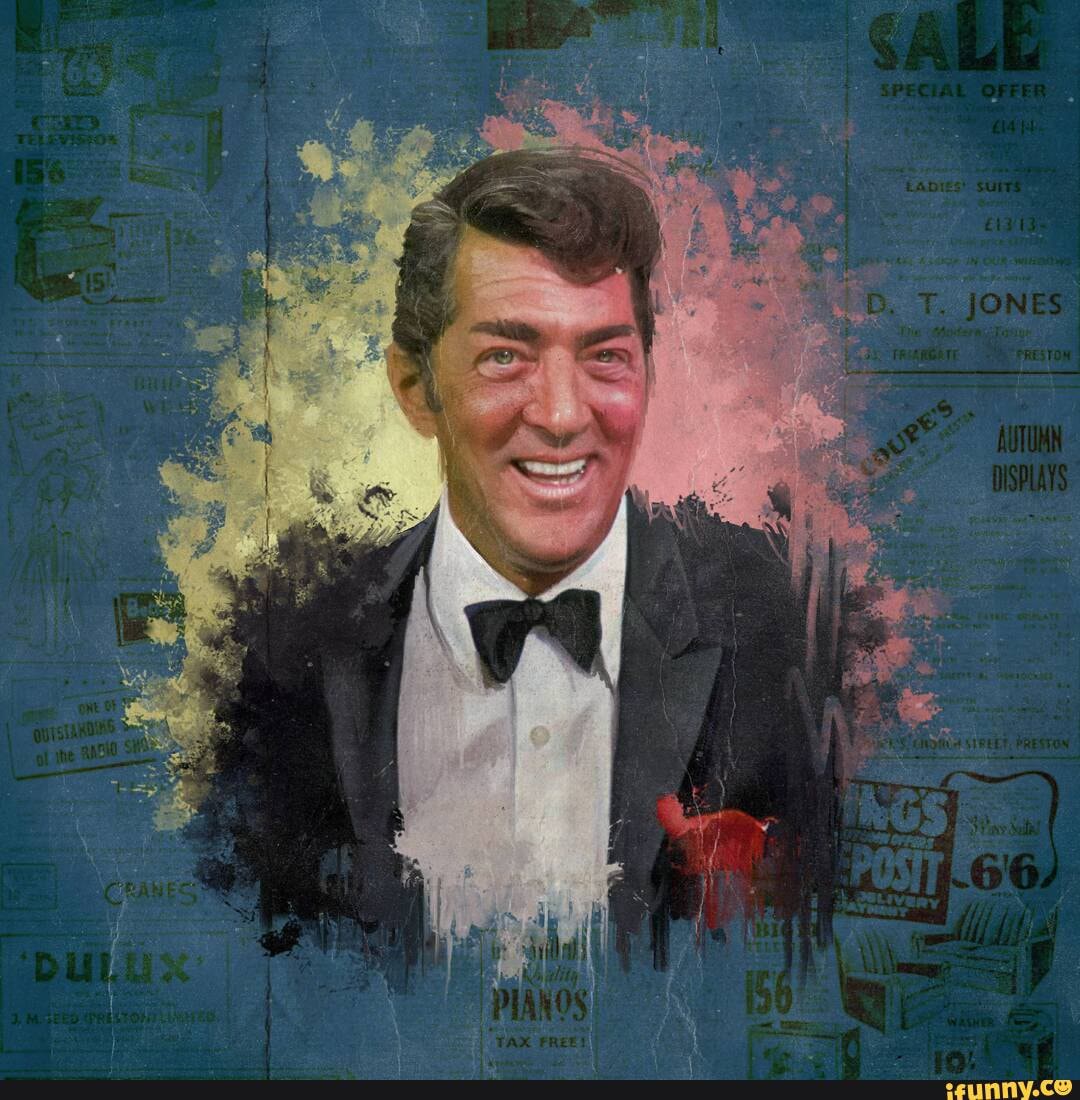 I painted this portrait of the great Dean Martin - iFunny