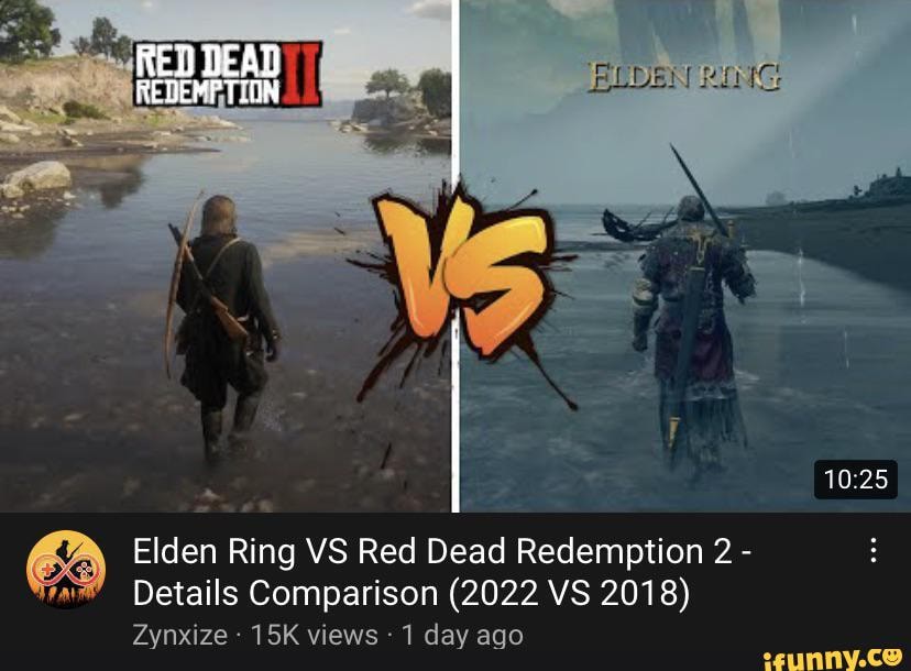 REM DEAD Elden Ring VS Red Dead Redemption 2 - Details Comparison (2022 ...
