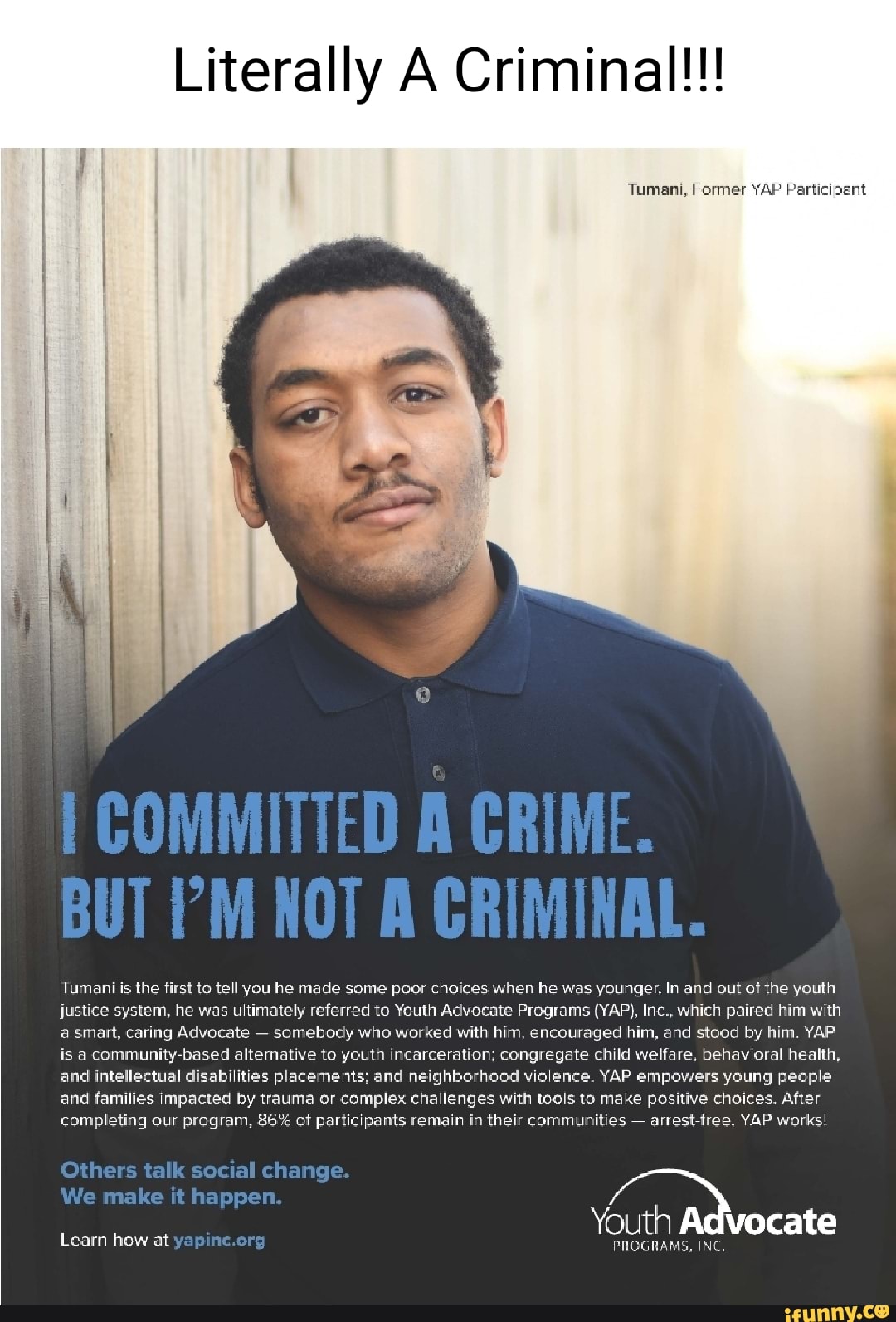 Literally Criminal!!! COMMITTED A CRIME. BUT NOT A CRIMINAL. Tumani is ...