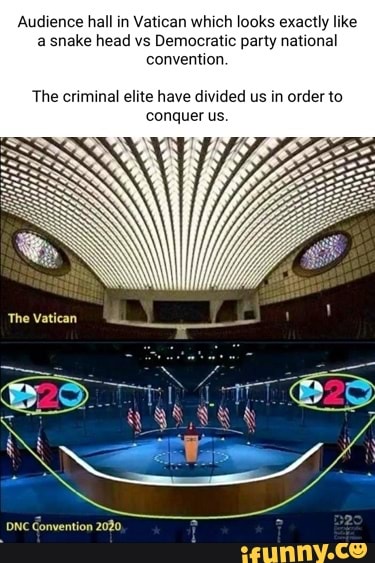Audience hall in Vatican which looks exactly like a snake head vs ...