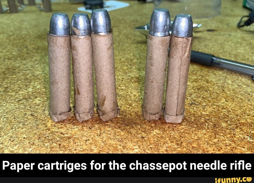 Paper cartriges for the chassepot needle rifle - Paper cartriges for ...