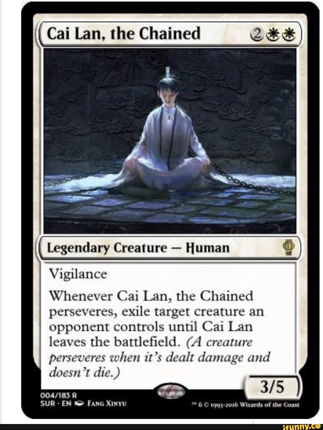 Cai Lan, the Chained Legendary Creature Human Vigilance Whenever Cai ...