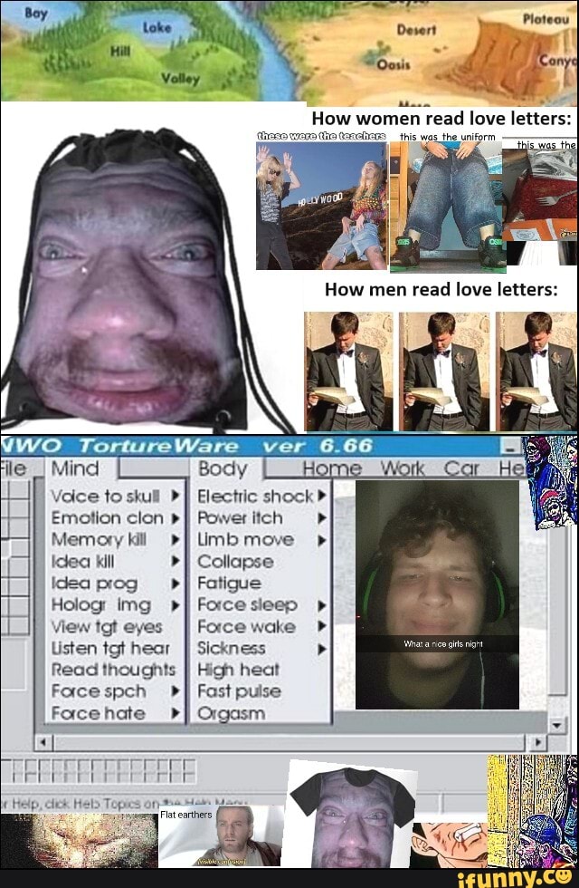 How women read love letters: this was the uniform YWO TortureWare ver 6 ...