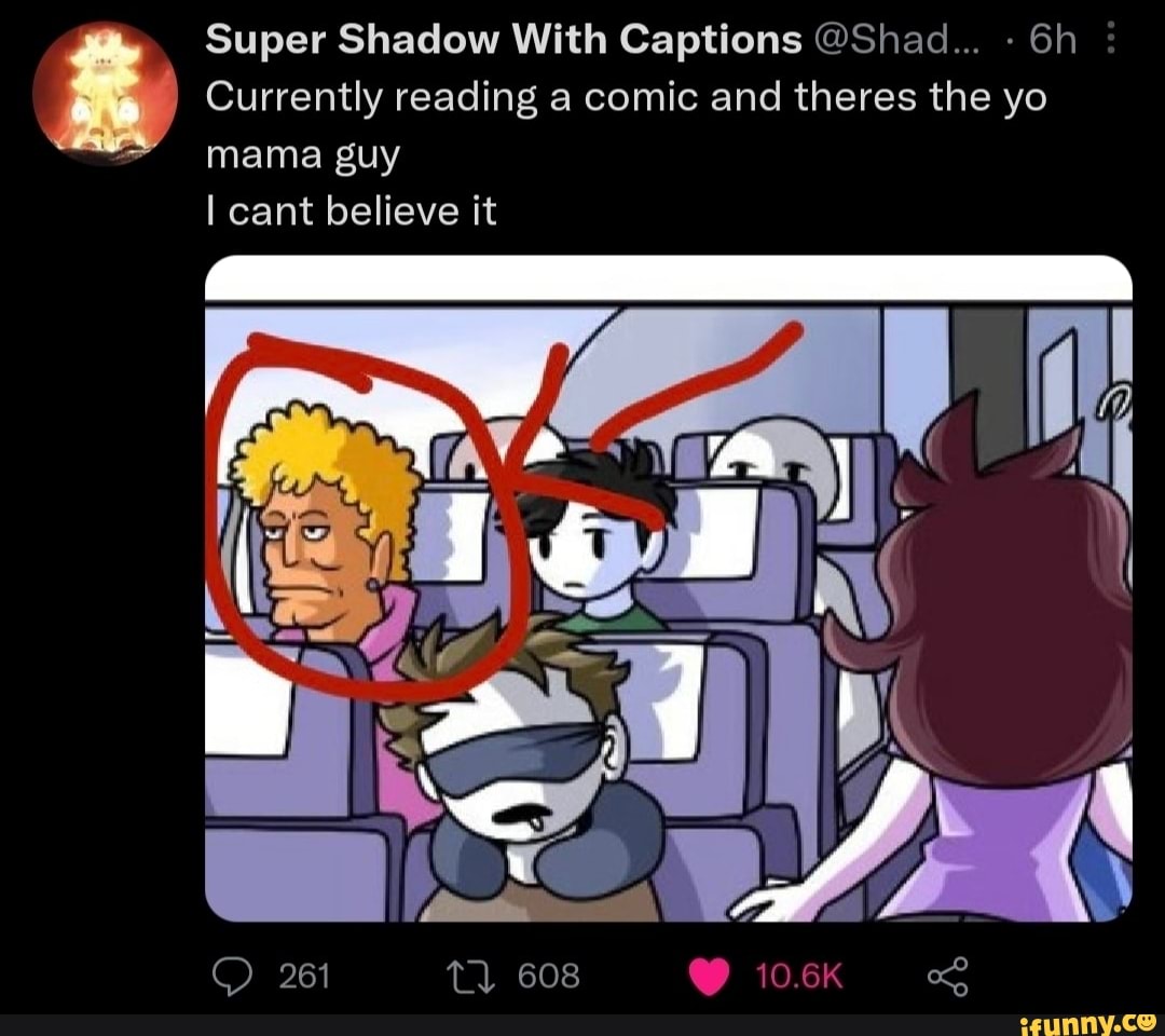 Super Shadow With Captions @Shad... Currently reading a comic and ...